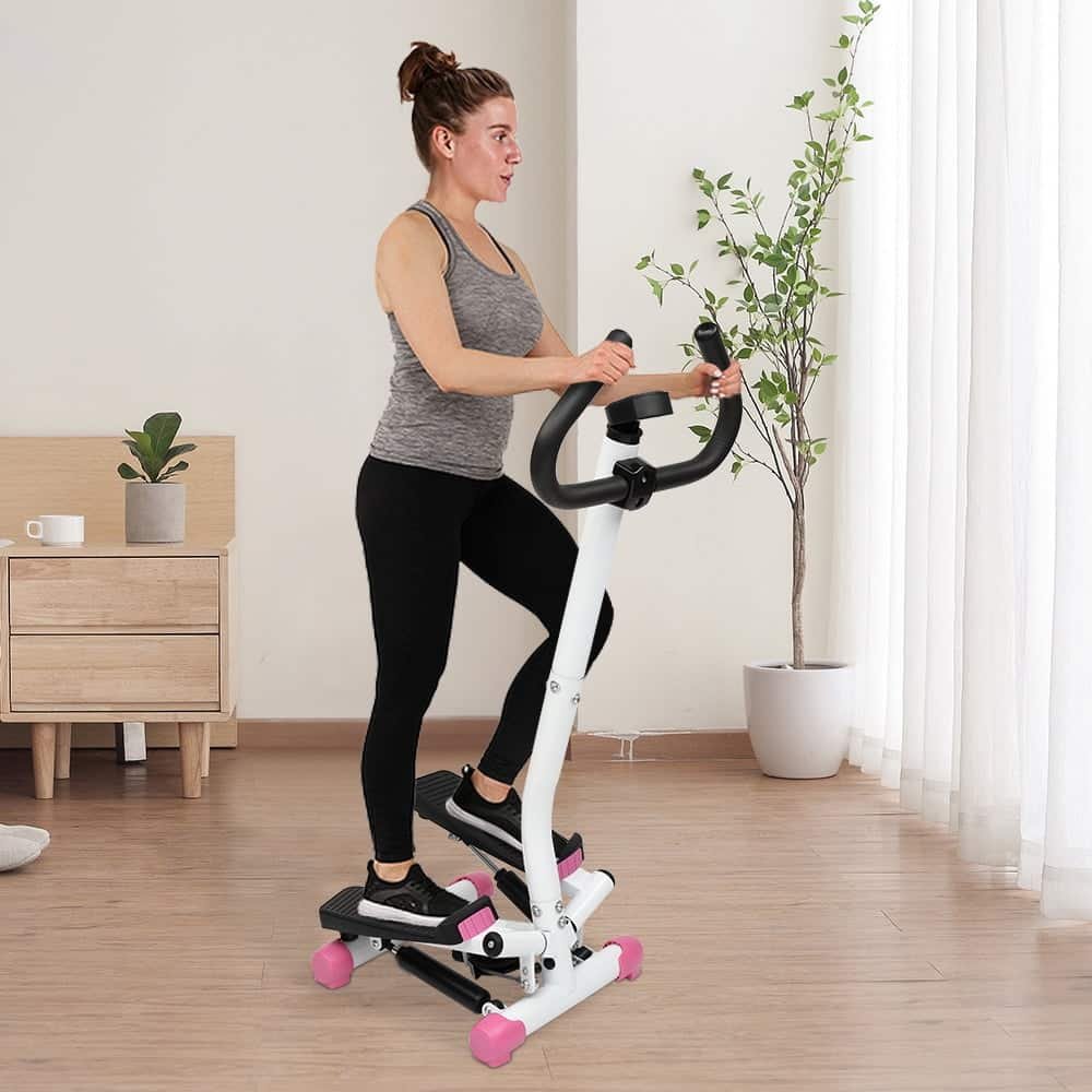 Mini Aerobic Stepper, Stair Climber Twist Fitness Machine with handle ...